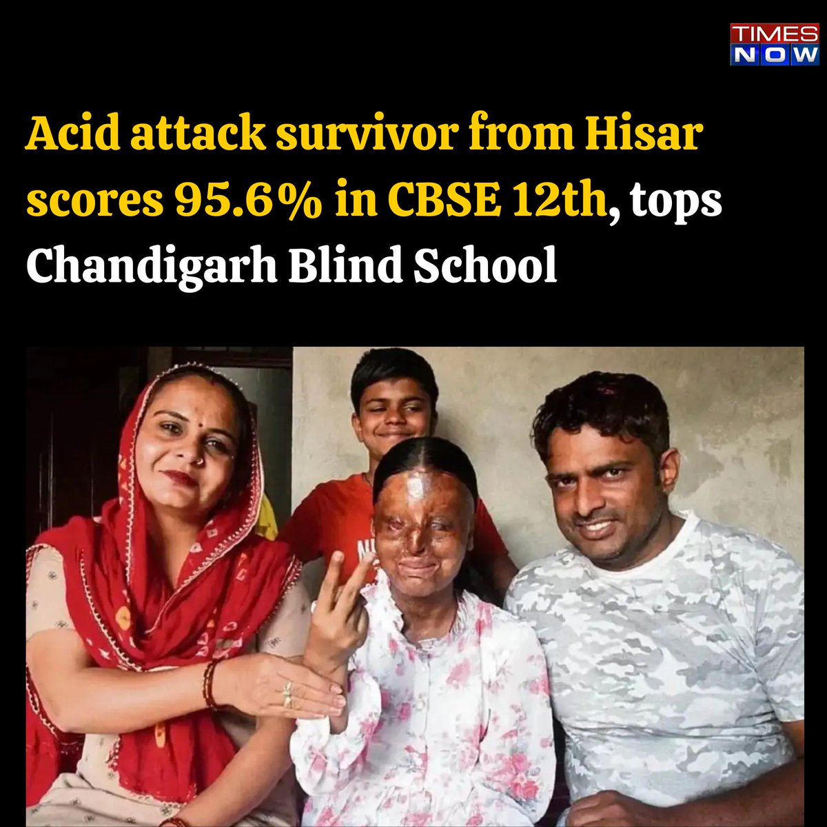 17-Year-Old Acid Attack Survivor Kafi Tops Chandigarh Institute For The ...