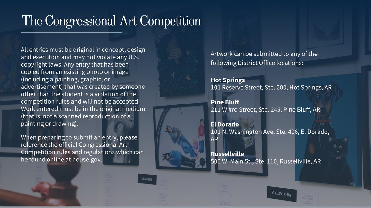 2025 Congressional Art Competition Open: Submit by April Deadlines for ...