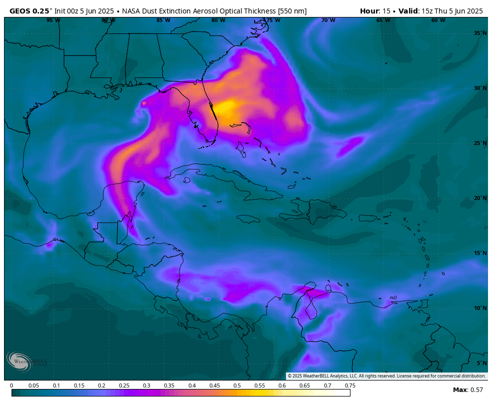 2025's Largest Saharan Dust Plume Hits Florida, Texas With Hazy Skies ...
