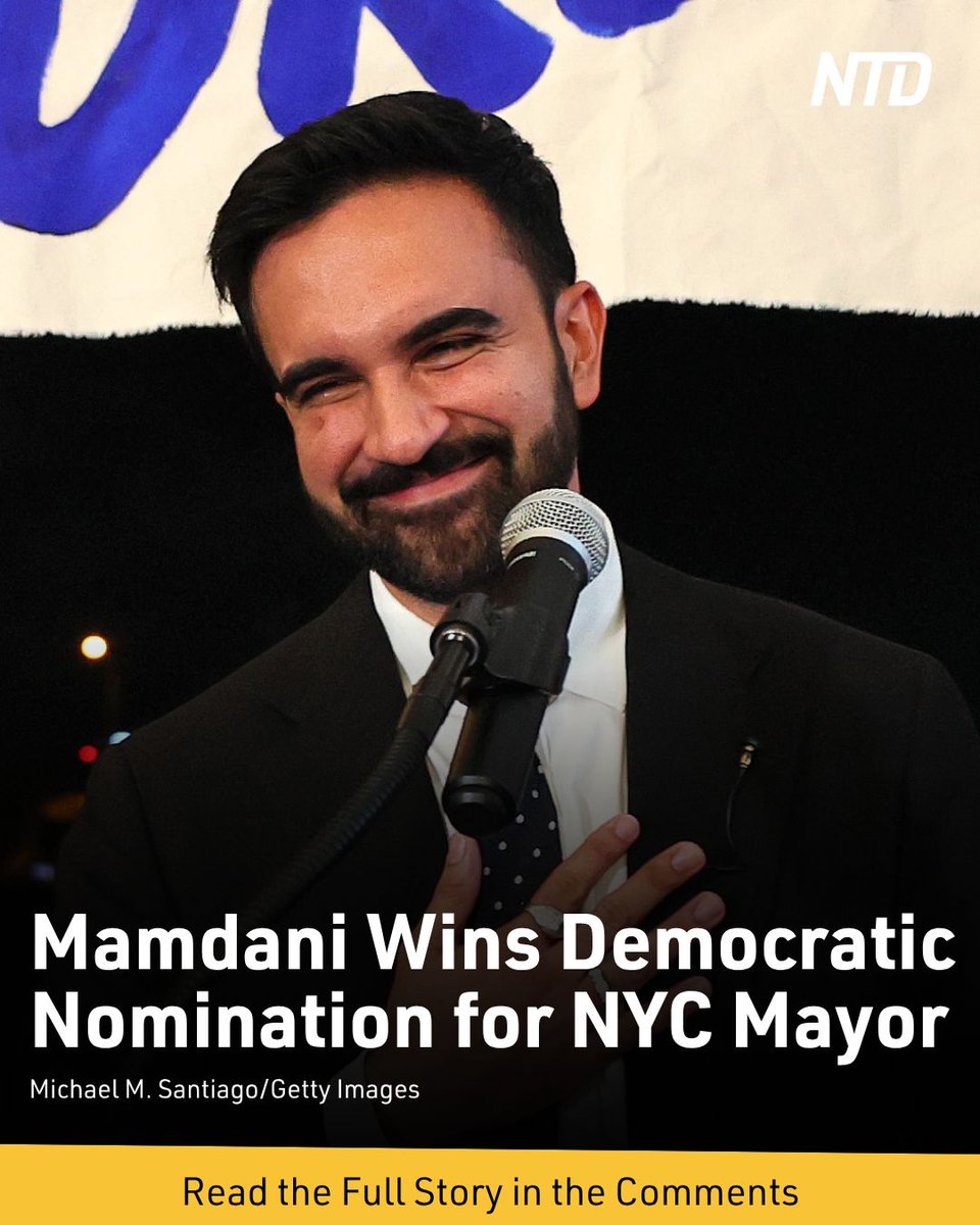 33-Year-Old Muslim Democratic Socialist Zohran Mamdani Wins NYC Mayoral Primary With 56% Over ...
