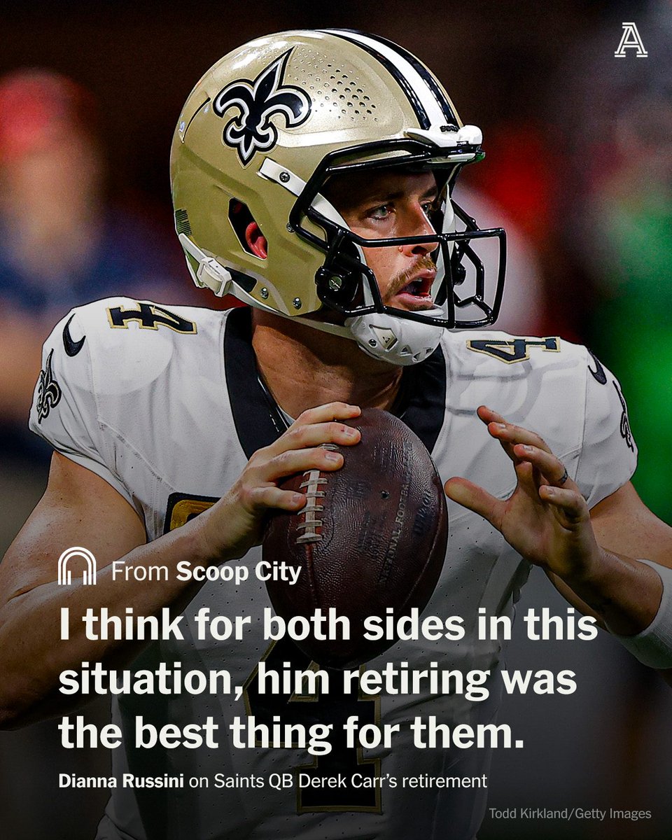 34-Year-Old Derek Carr Retires from NFL After 11 Seasons with Saints ...