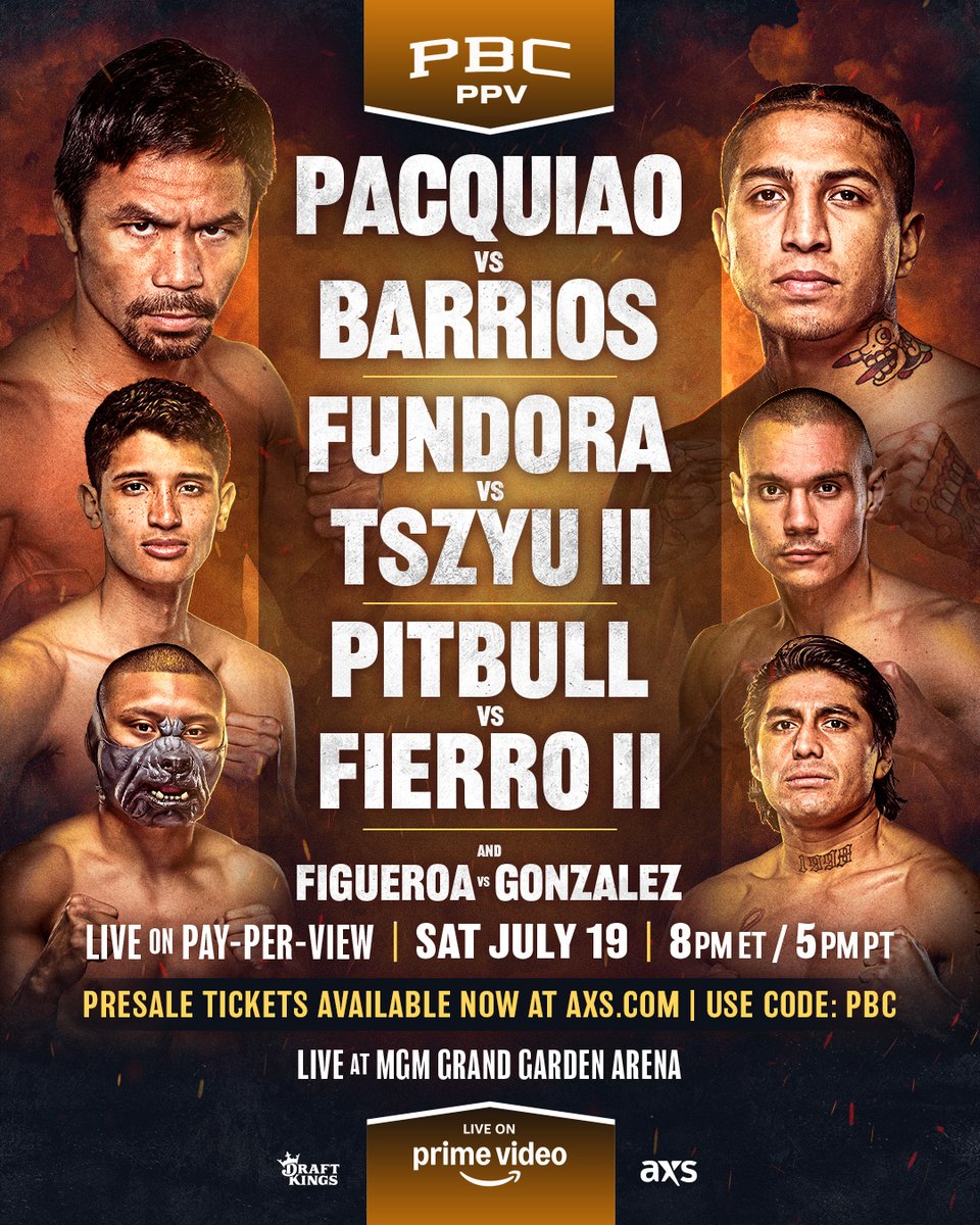 46-Year-Old Manny Pacquiao to Face WBC Welterweight Champion Mario Barrios July 19 Live on Prime ...