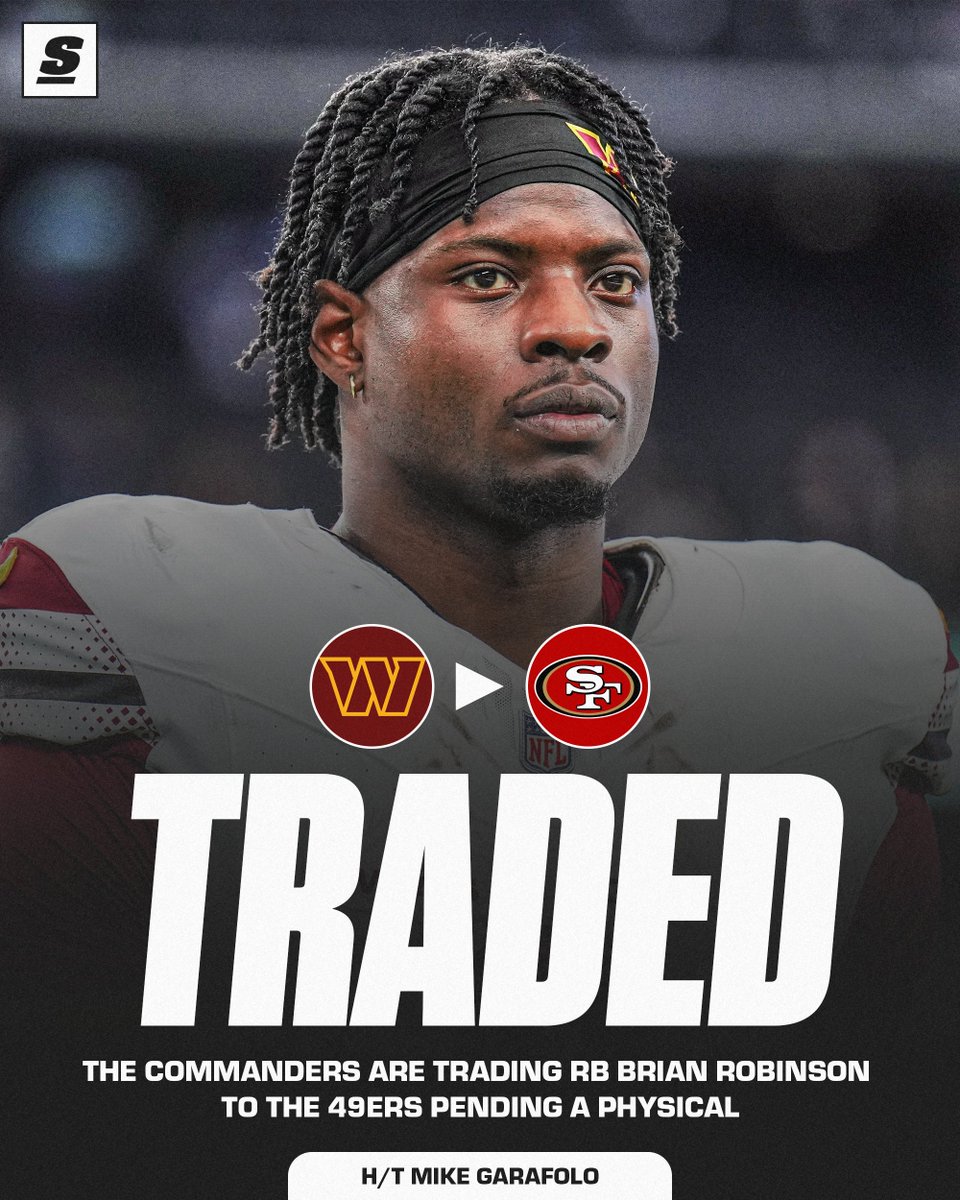 49ers Acquire Running Back Brian Robinson From Commanders for 2026 ...