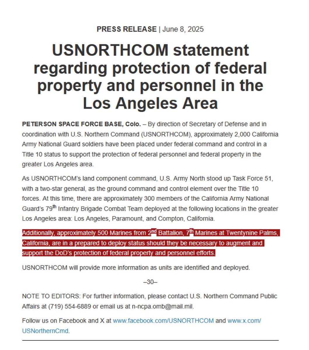 500 U.S. Marines Ready to Deploy to LA as Riots Intensify, Says ...