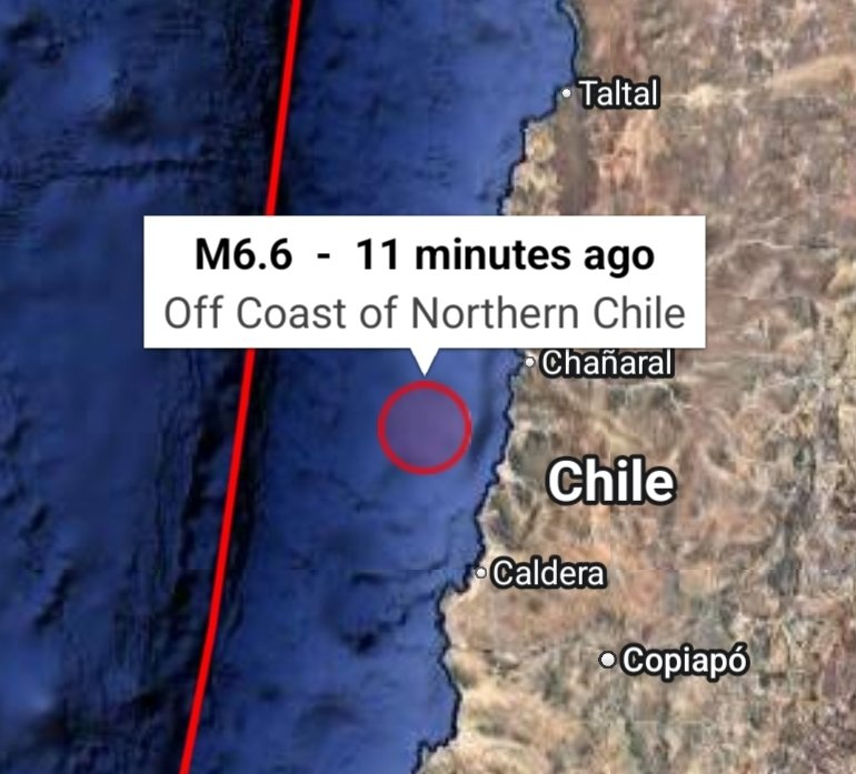 6.5 Magnitude Earthquake Hits Atacama Region Off Northern Chile, No ...