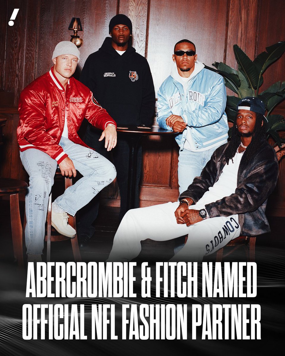 Abercrombie & Fitch Becomes NFL’s First Official Fashion Partner ...