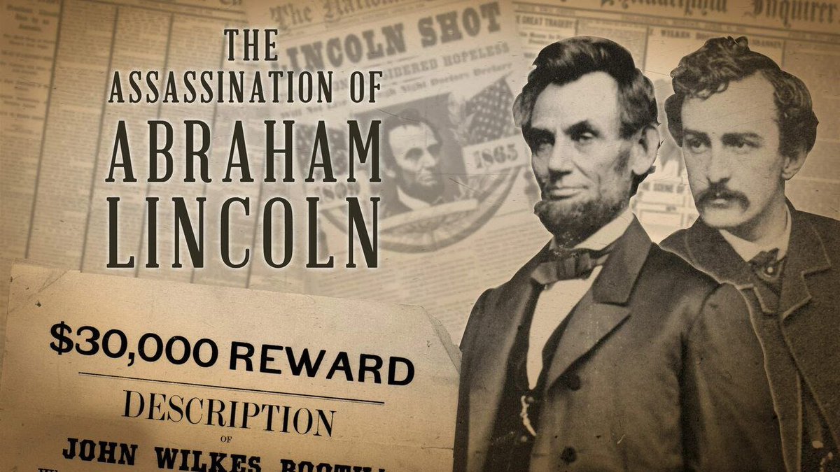 Abraham Lincoln Assassinated by John Wilkes Booth at Ford's Theatre ...