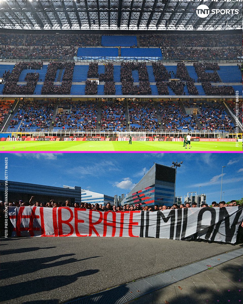 AC Milan Fans Protest Ownership With 'Go Home' Tifo as Club Beats Monza ...