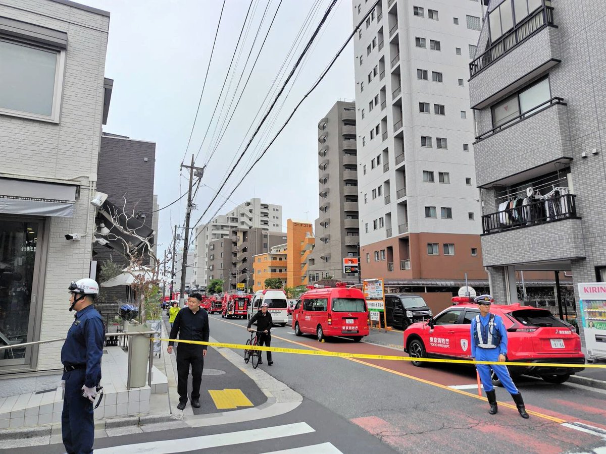 Acetylene Gas Explosion at Tokyo Edogawa Construction Site Near Kasai ...
