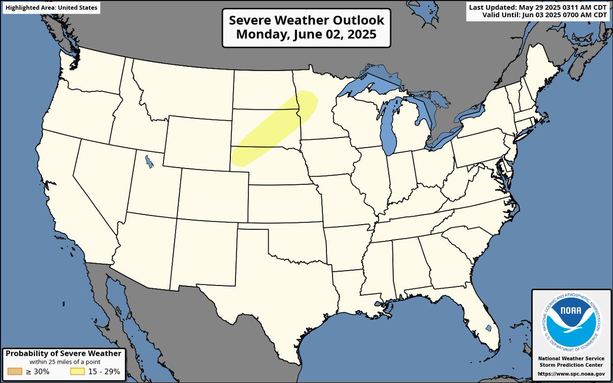 Active Severe Weather and Tornado Risk Forecast for Central U.S., High ...
