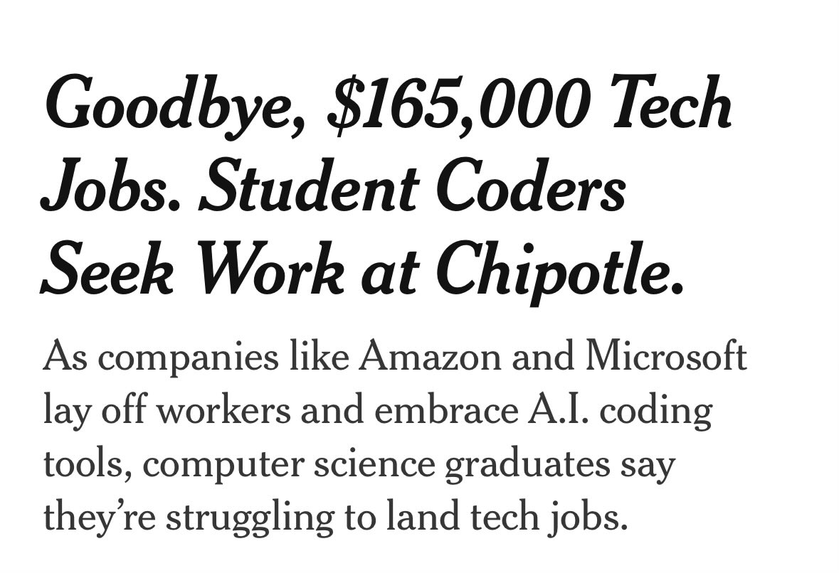 AI Tools Erode Entry-Level Coding Jobs, Pushing Graduates Toward ...