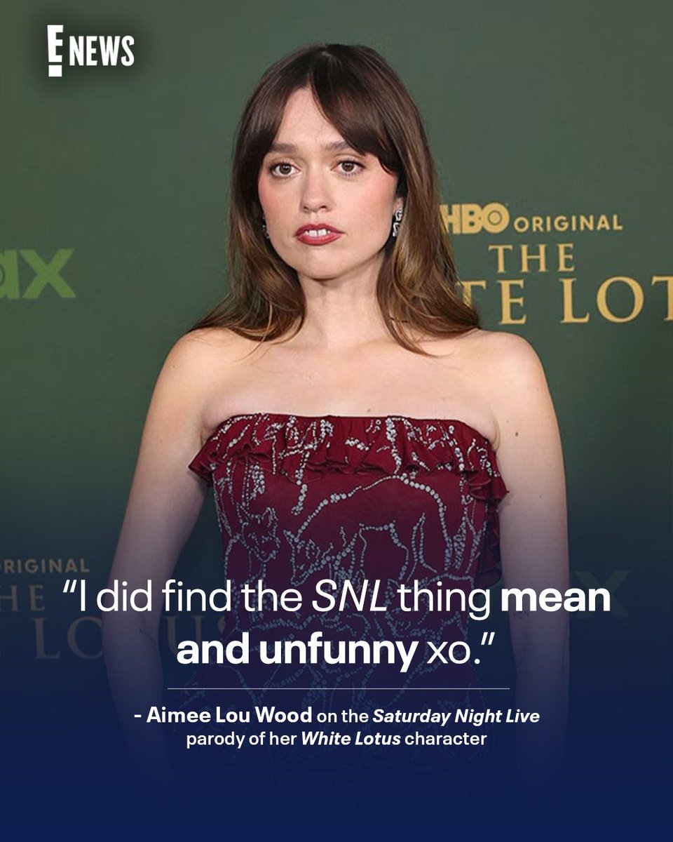 Aimee Lou Wood Calls 'SNL' Parody of Her 'White Lotus' Character 'Mean ...