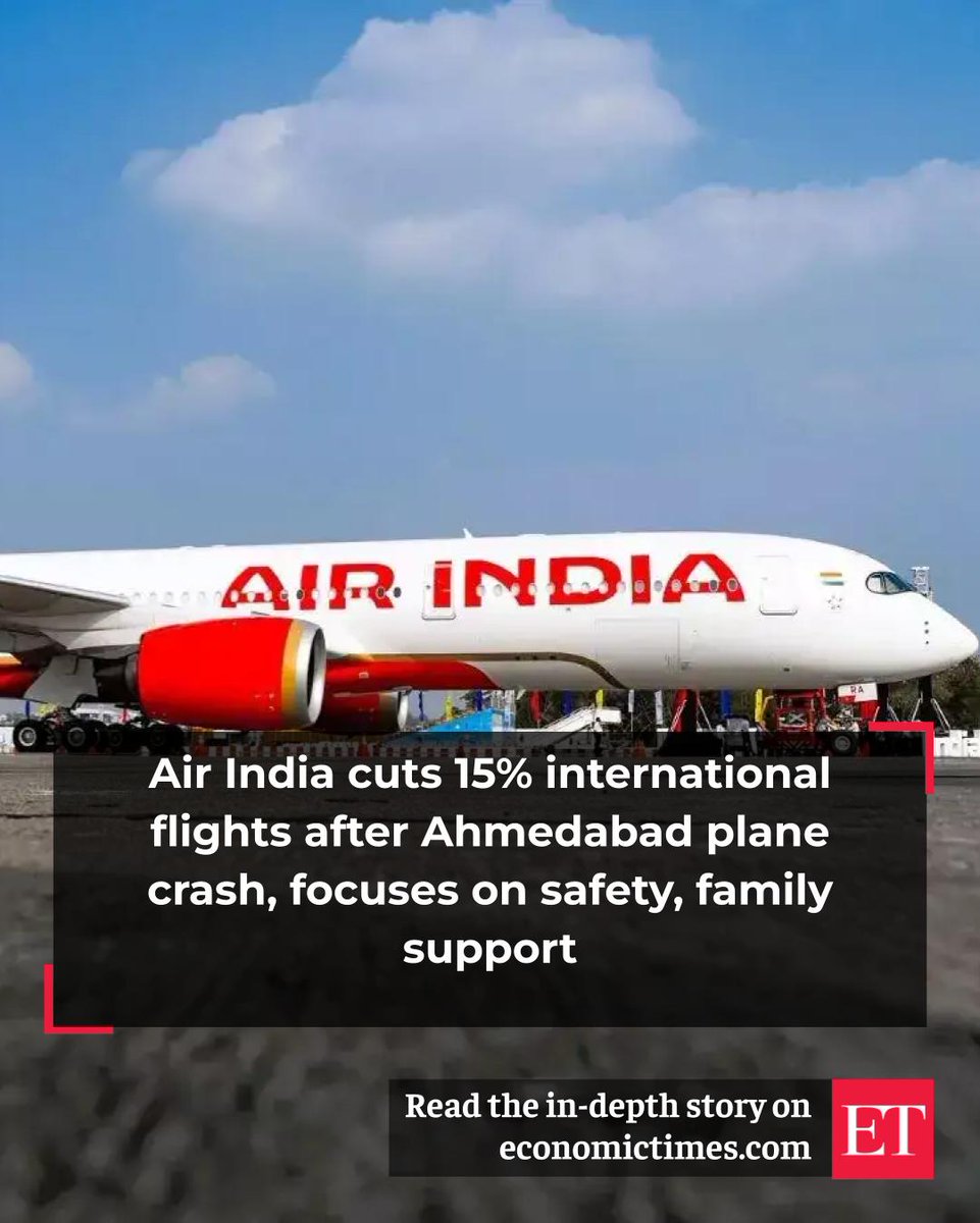 Air India Reduces International Wide-Body Flights by 15% After Fatal ...