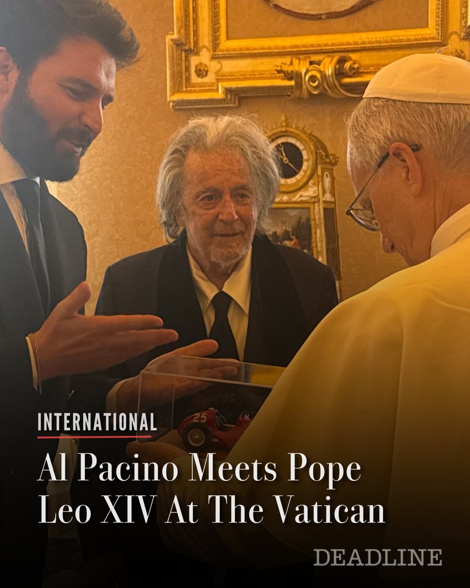 Al Pacino Becomes First Film Star Received by Pope Leo XIV at the ...
