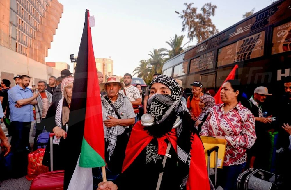 'Al-Soumoud' Convoy of 1,500 Activists Departs Tunisia in 18 Buses to ...