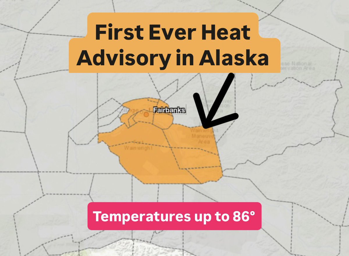 Alaska’s First-Ever Heat Advisory Issued as Fairbanks Nears 90°F, Flood ...