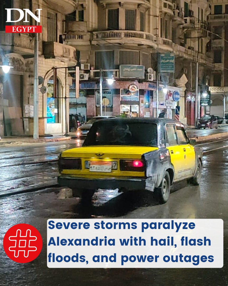 Alexandria Paralyzed by Severe Storm With Hail, Snowfall, Flooding; No ...