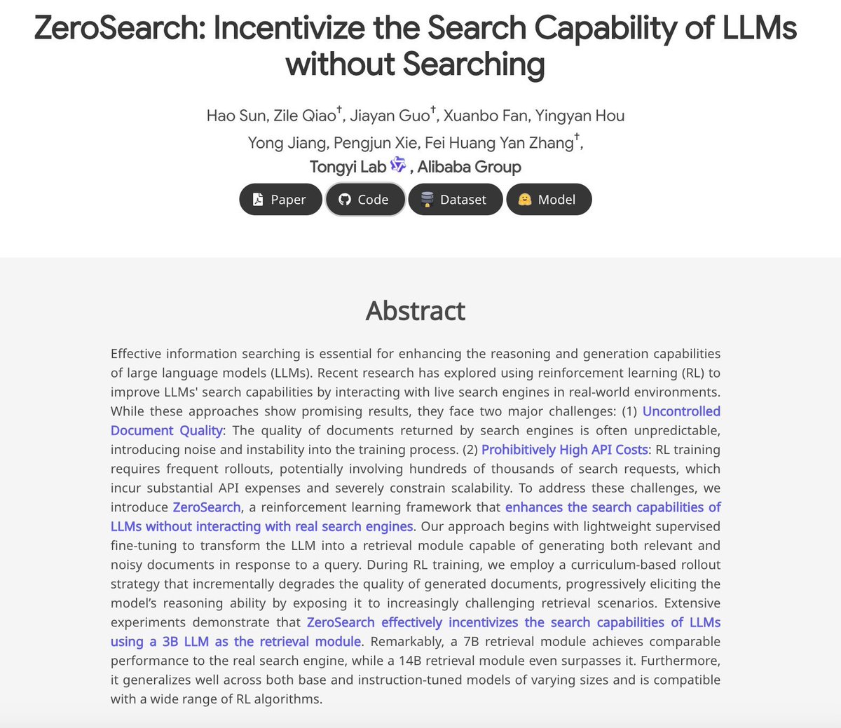 Alibaba Develops ZeroSearch Framework to Enable AI Search Without ...