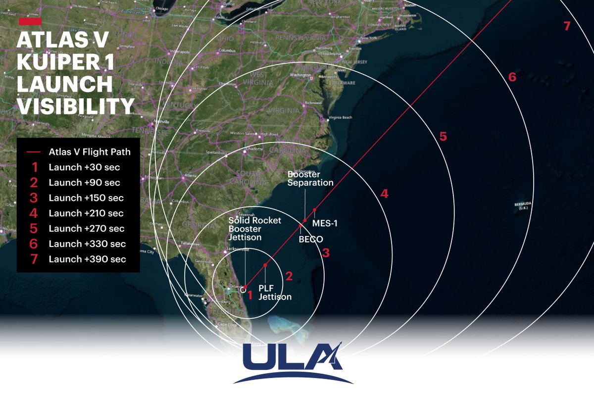 Amazon Launches 27 Project Kuiper Satellites From Cape Canaveral Using ...
