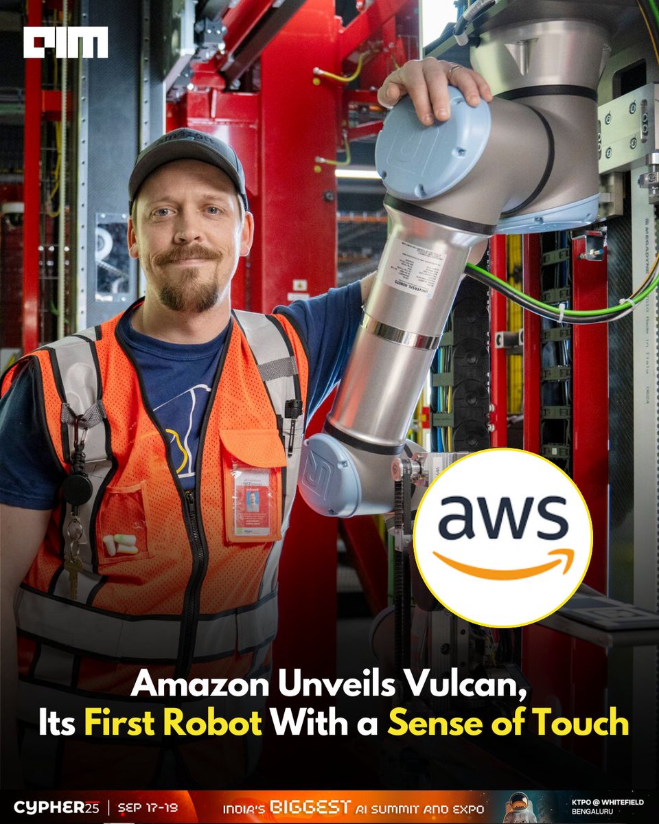 Amazon Unveils Vulcan, Two-Armed Warehouse Robot With Sense of Touch ...