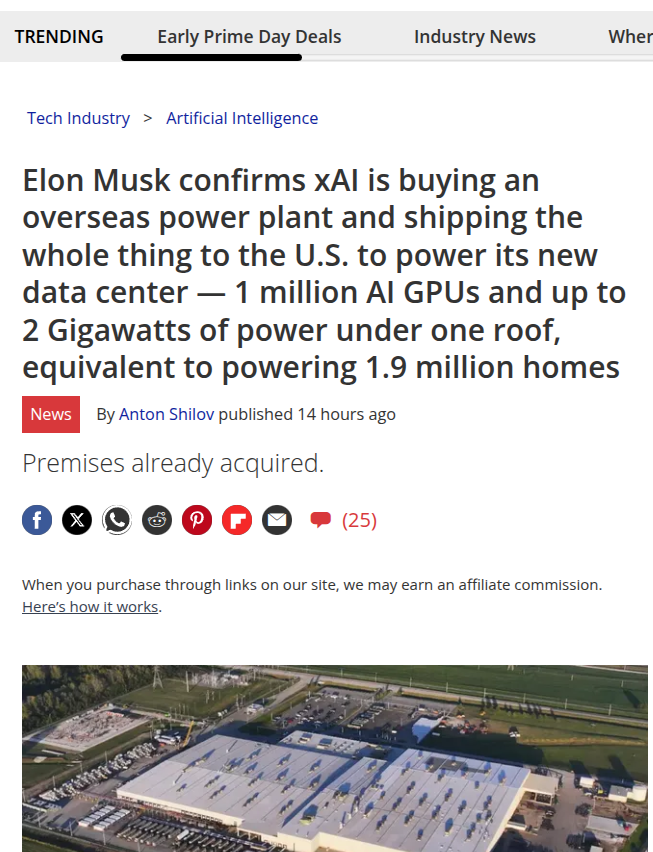 Amazon’s Project Rainier $100B Indiana AI Data Center Uses 2.2GW Power ...