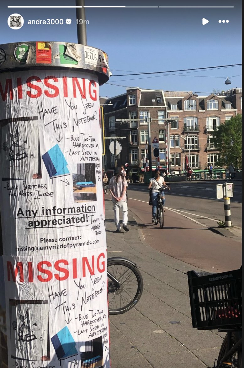 André 3000, Former OutKast Star, Loses Notebook in Amsterdam Amid 2025 ...