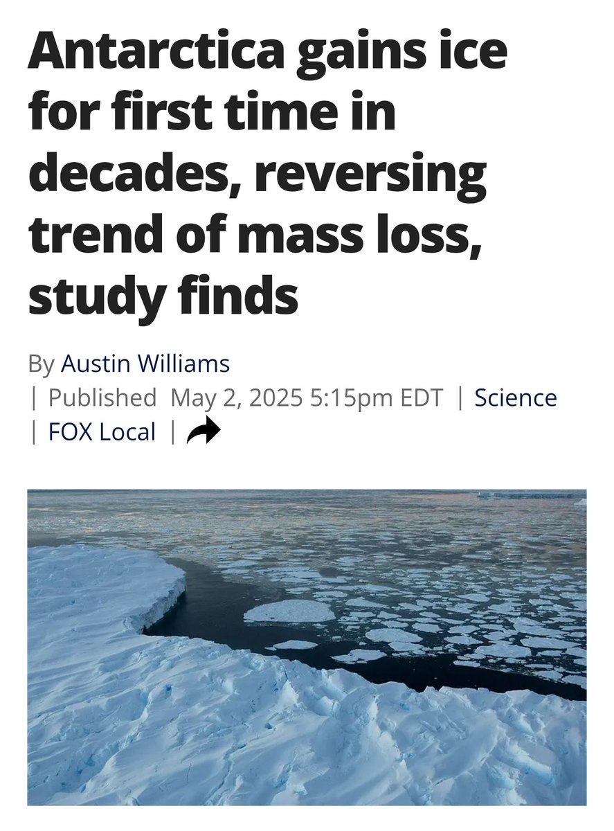 Antarctic Ice Sheet Gains 108 Gigatons Annually, Offsetting Sea Level ...