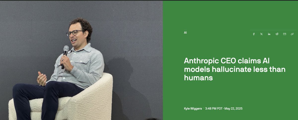 Anthropic CEO Dario Amodei Says AI Models Hallucinate Less Than Humans at San Francisco Code ...