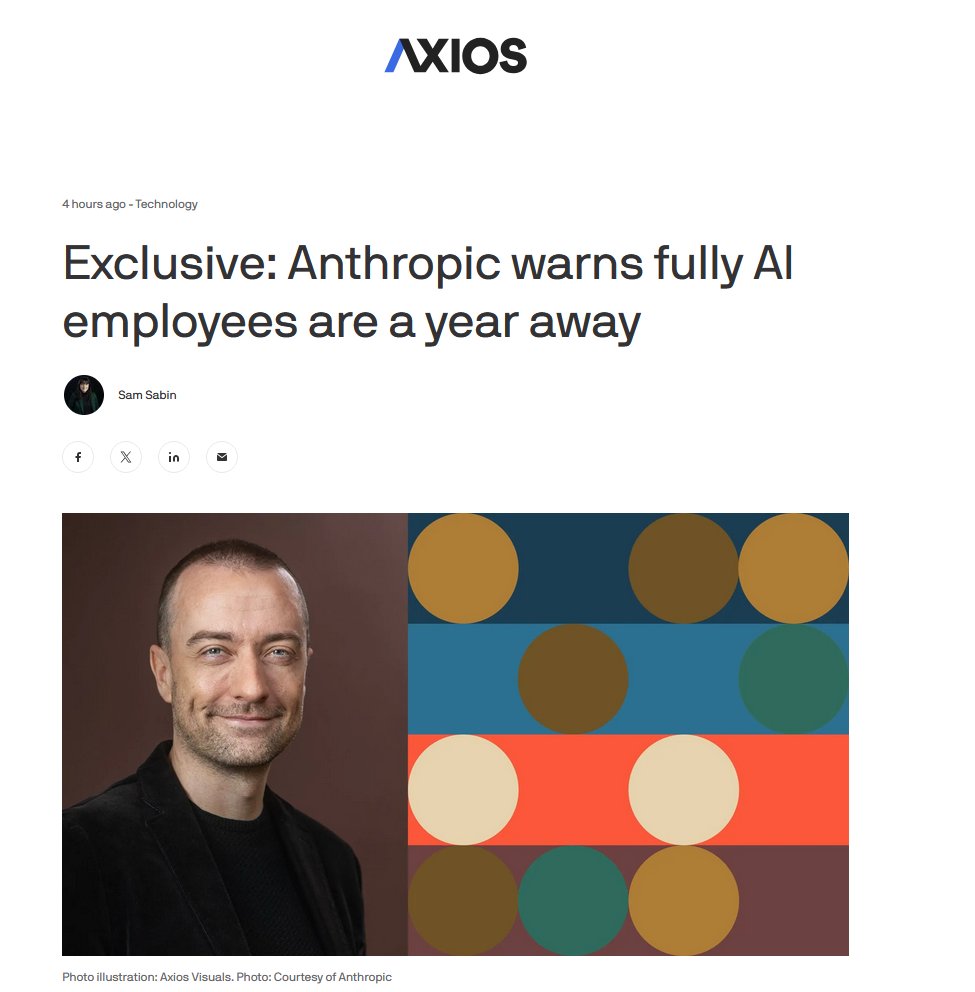 Anthropic Expects Fully Autonomous AI Employees by 2026, Highlights ...