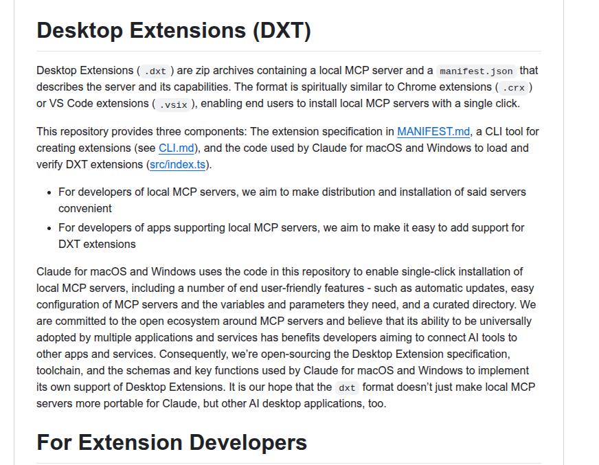 Anthropic Unveils .dxt Files for One-Click Local MCP Servers on Claude ...