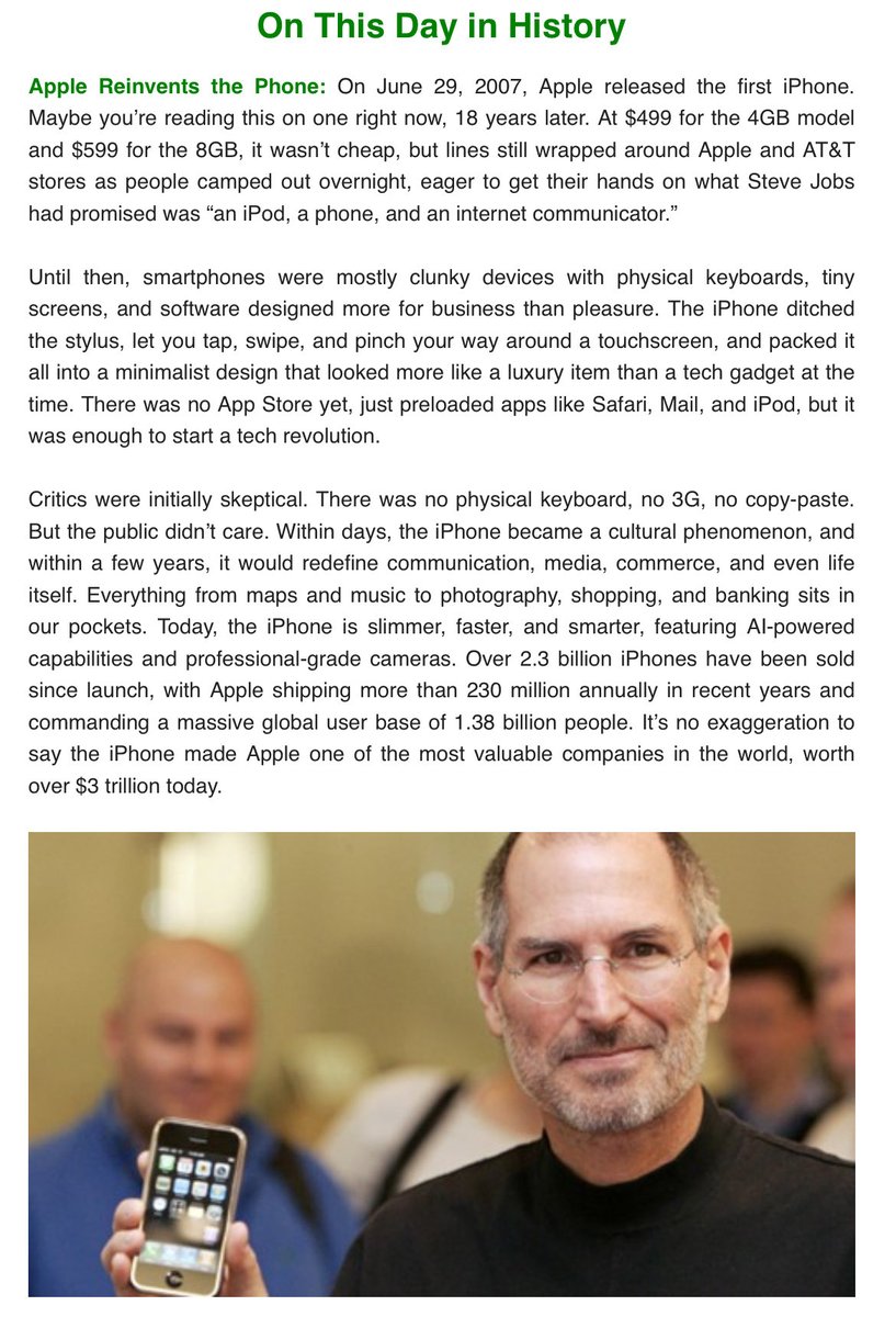 Apple Marks 18 Years Since June 29, 2007 Launch of First iPhone With ...