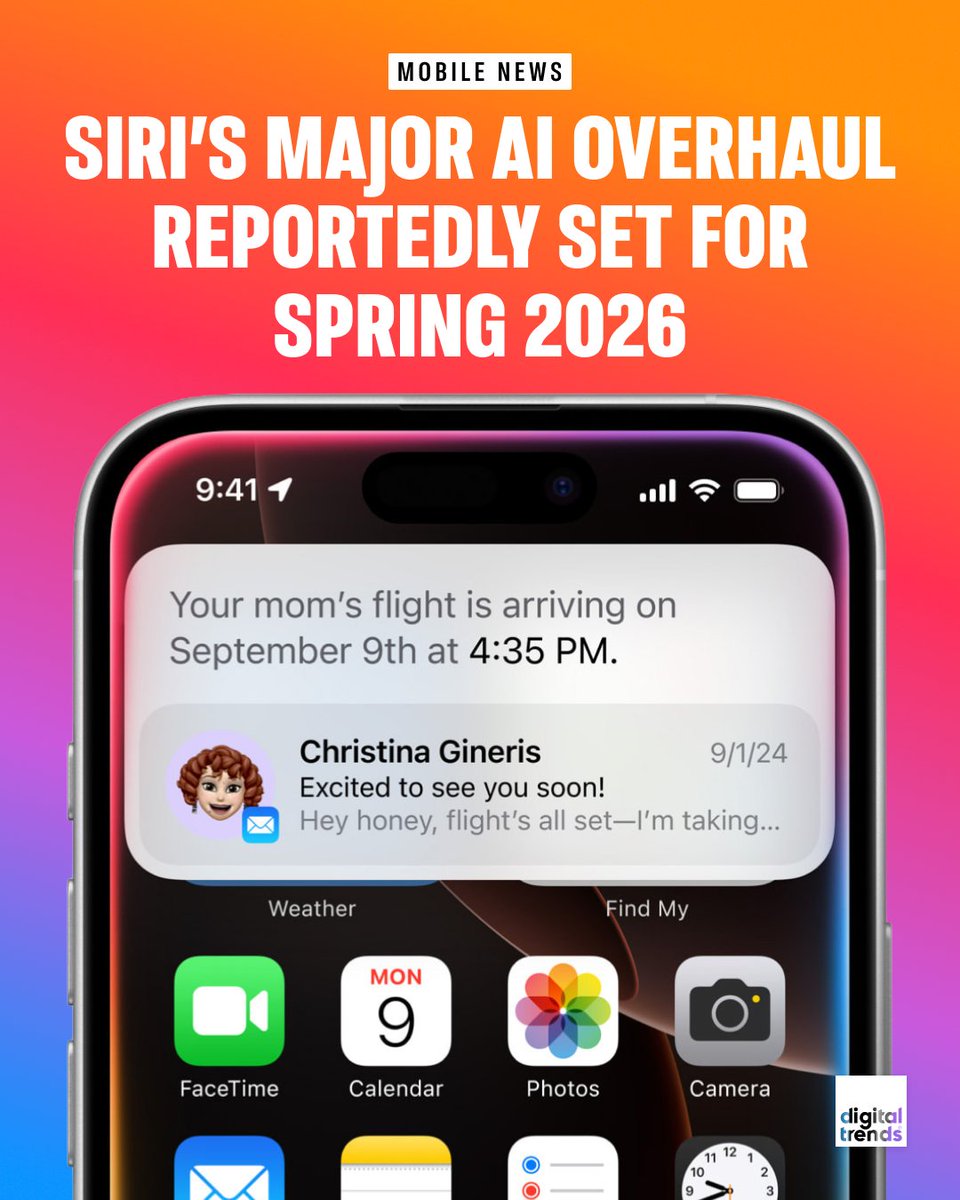 Apple Targets Spring 2026 iOS 26.4 for Siri AI Upgrade, Plans Vision Pro Refresh with M4 Chip ...