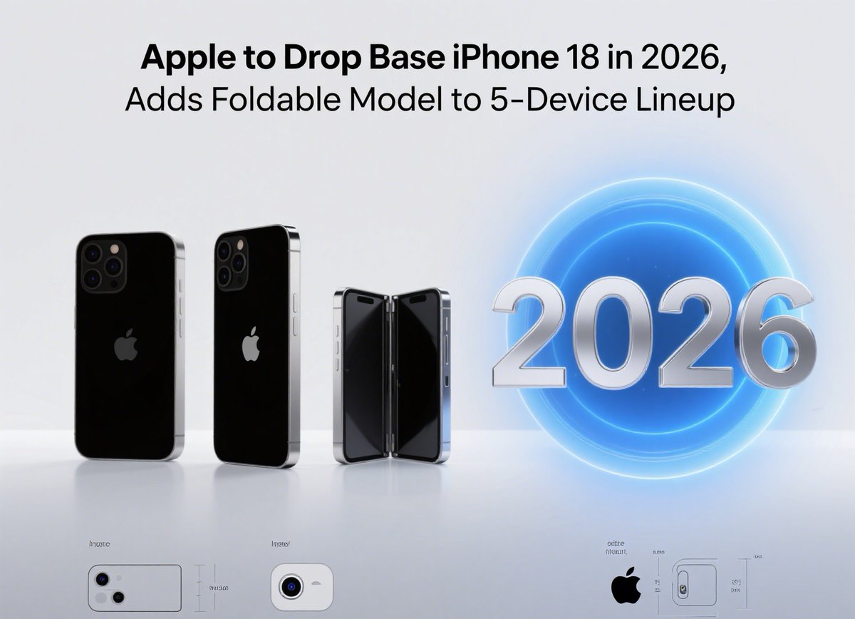 Apple to Launch Foldable iPhone in 2026, Delay Base iPhone 18 to 2027 Amid India Production ...