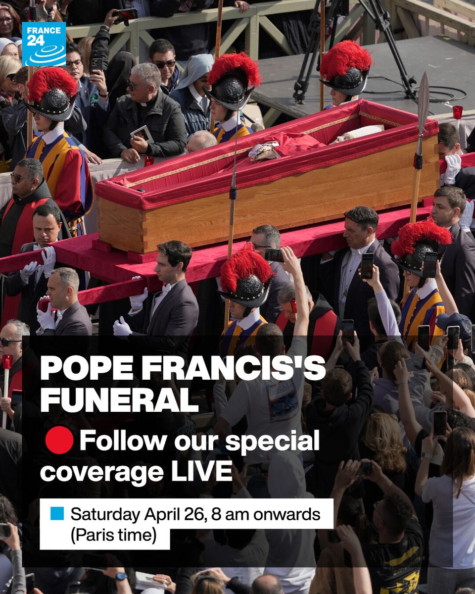 April 26 Funeral of Pope Francis at Vatican with Live Media Coverage ...