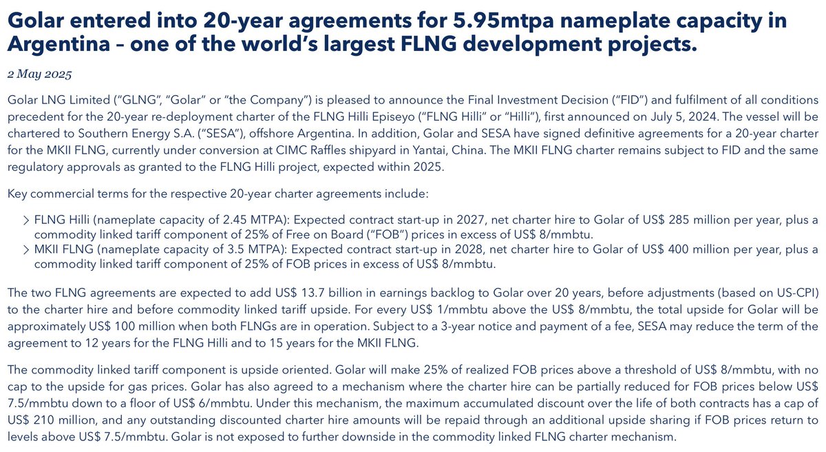 Argentina Approves US$7 Billion LNG Project With Hilli Episeyo, MKII ...