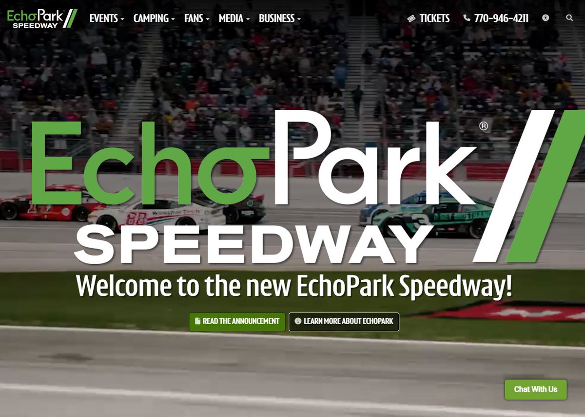 Atlanta Motor Speedway Renamed EchoPark Speedway in Seven-Year Multi ...