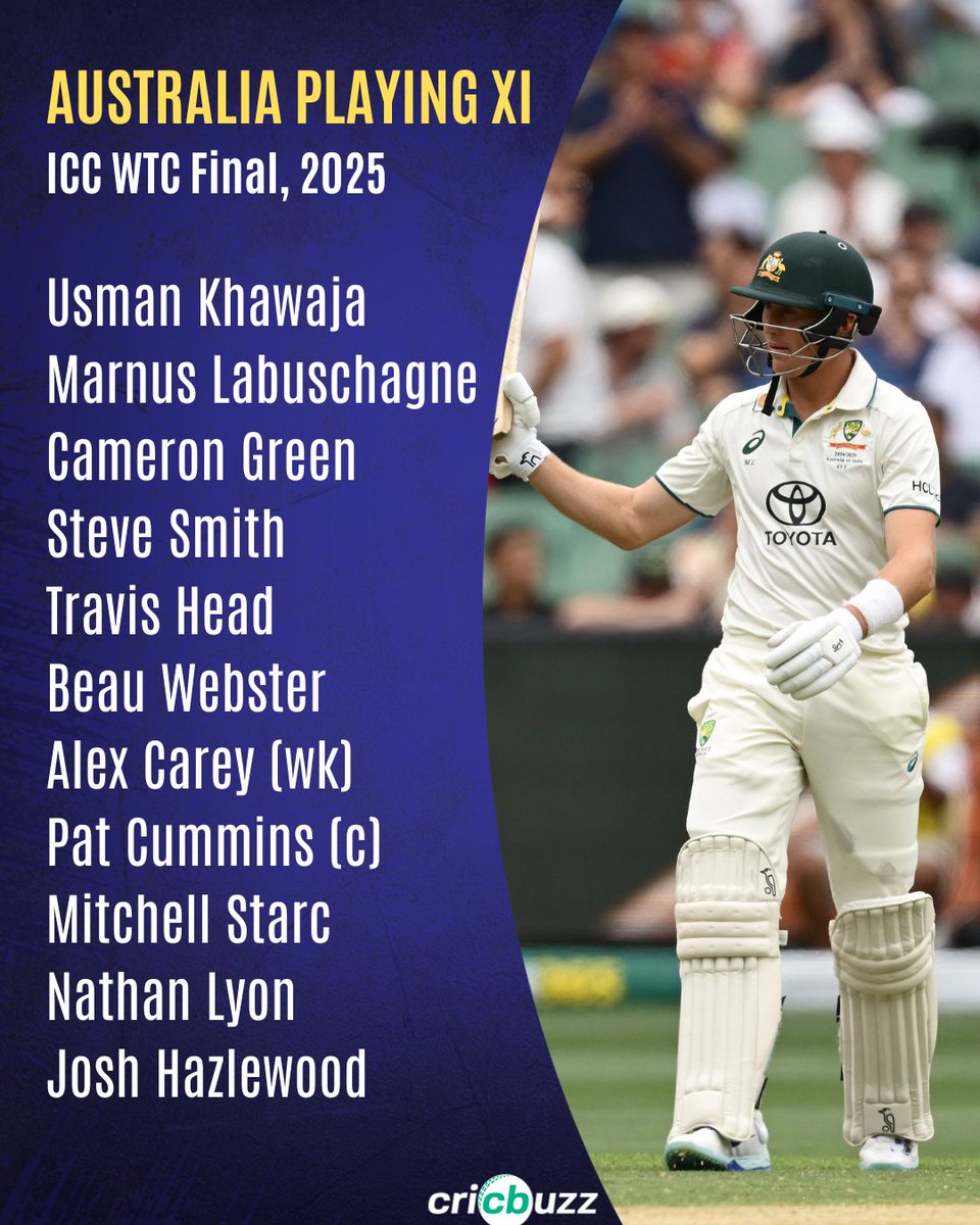 Australia and South Africa unveil XIs for Lord’s WTC Final; Labuschagne opens, Ngidi selected ...
