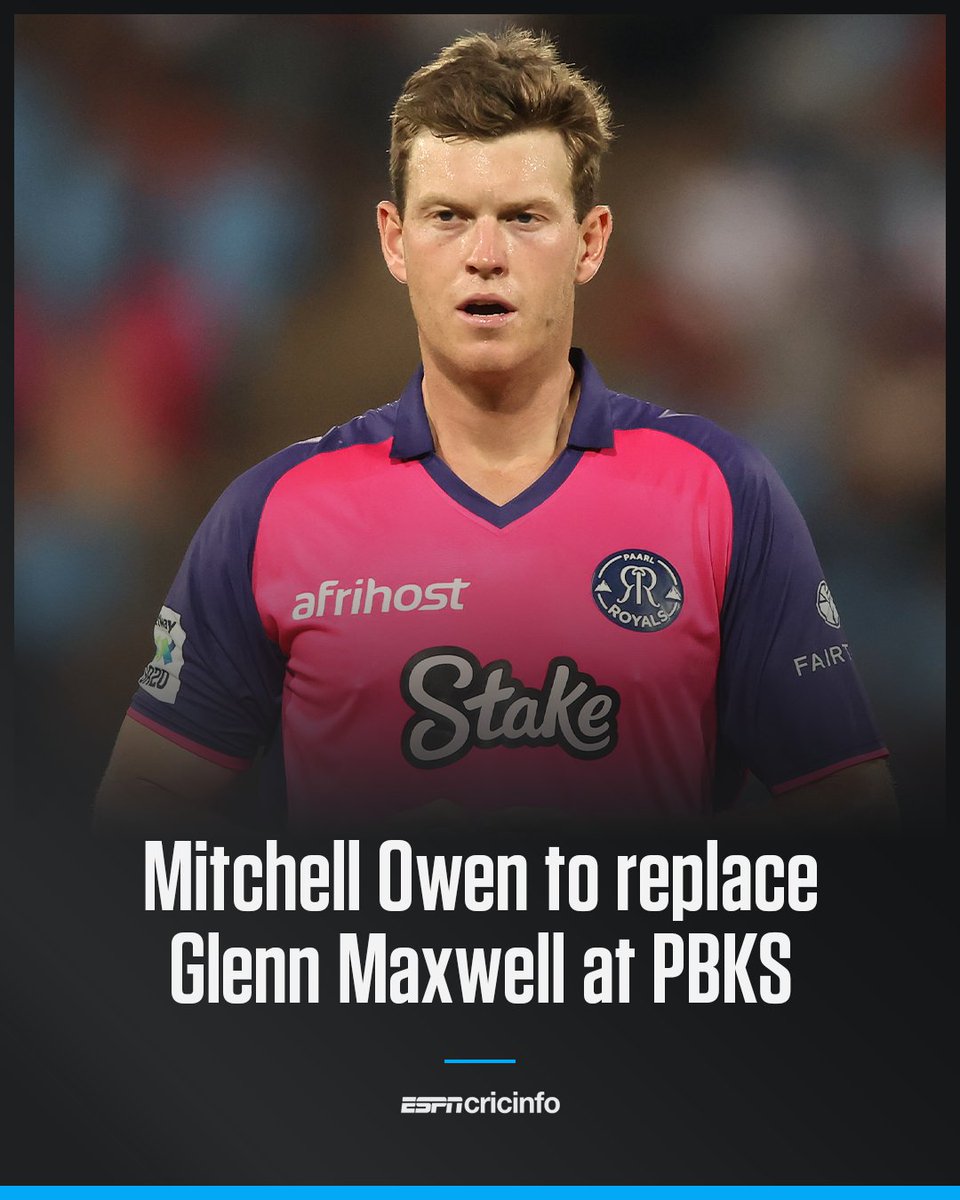 Australian All-Rounder Mitchell Owen Joins Punjab Kings for INR 3 Crore, Replacing Injured ...