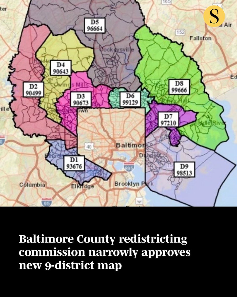 Baltimore County Redistricting Commission Approves New Nine-District ...