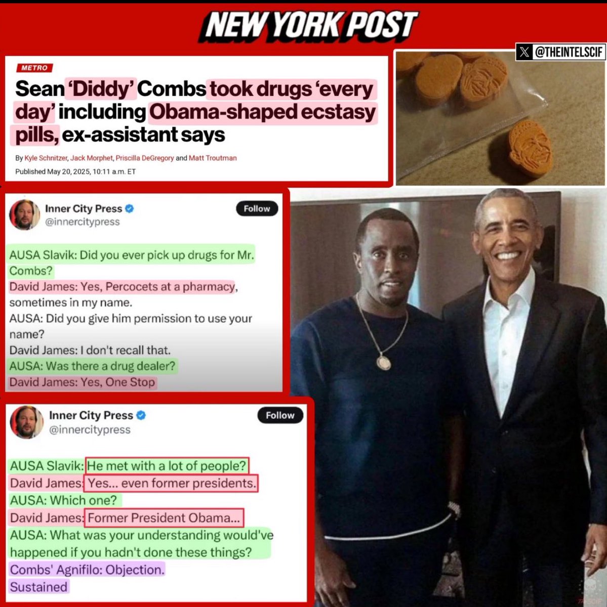 Barack Obama Named in Ongoing Diddy Trial Linked to Drug Runner ...