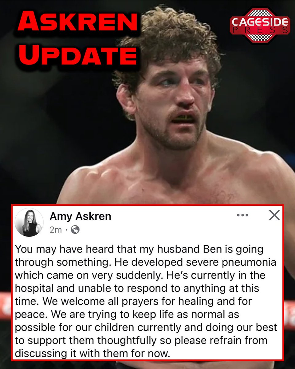 Ben Askren in Critical Condition With Severe Staph Infection and ...