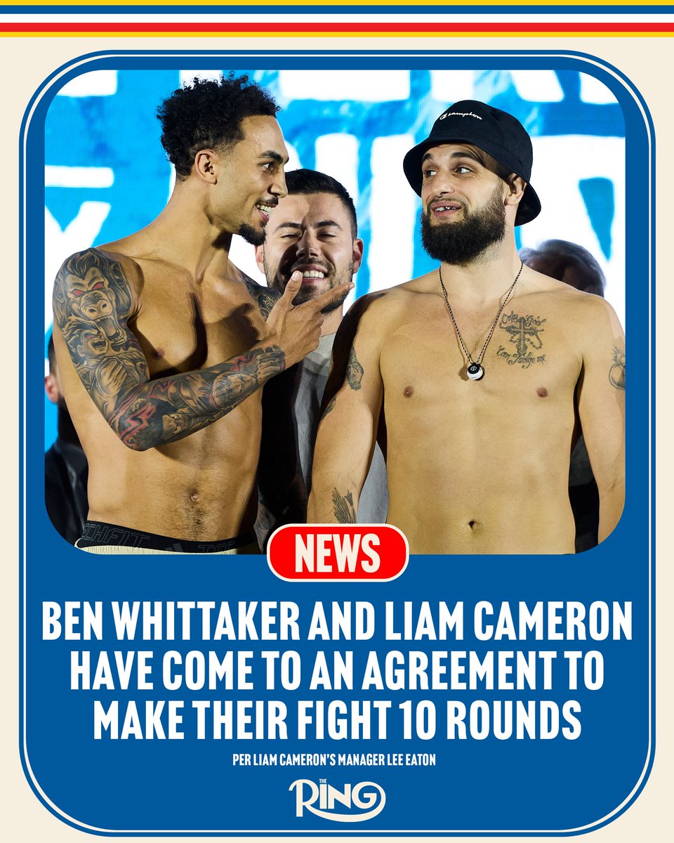 Ben Whittaker vs Liam Cameron Rematch on April 20 in Birmingham Set for ...