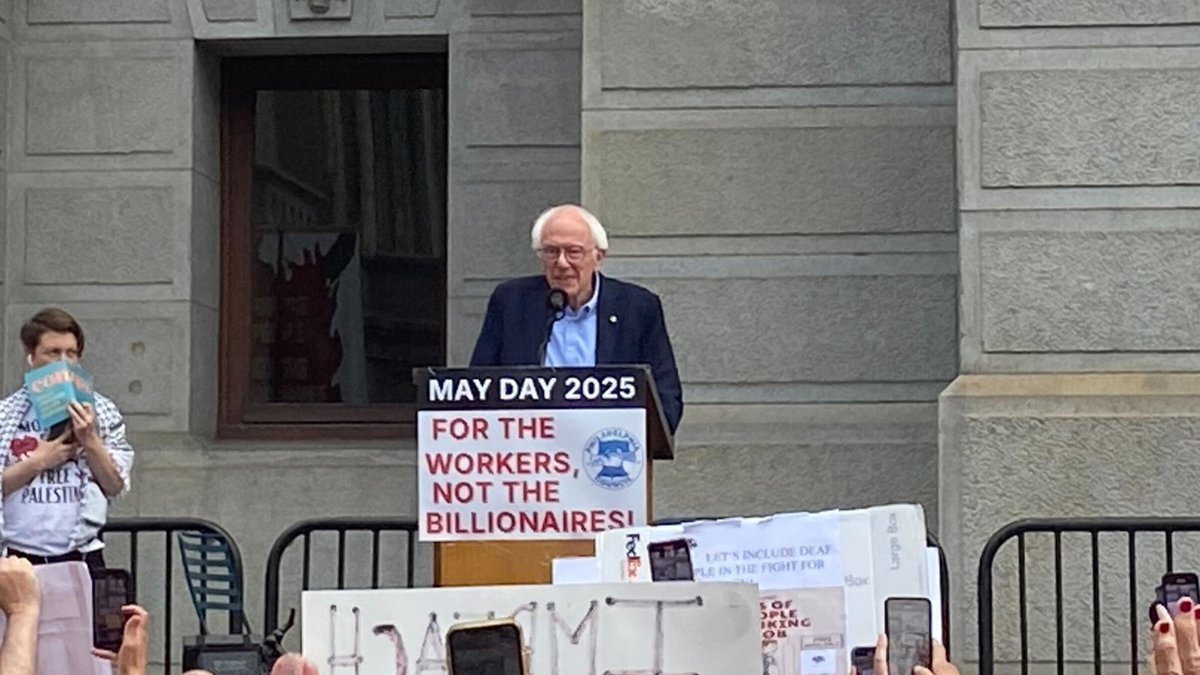 Bernie Sanders Leads May Day Rally in Philadelphia with Thousands ...