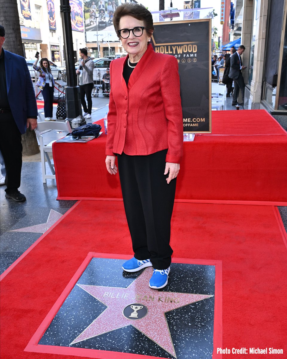 Billie Jean King Becomes First Woman to Receive 2,807th Hollywood Walk ...