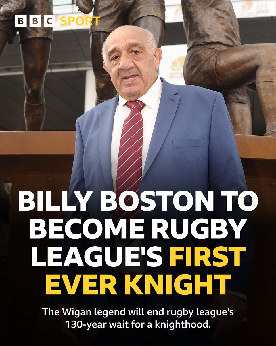 Billy Boston, 90, Becomes Rugby League’s First Knight After 130-Year ...