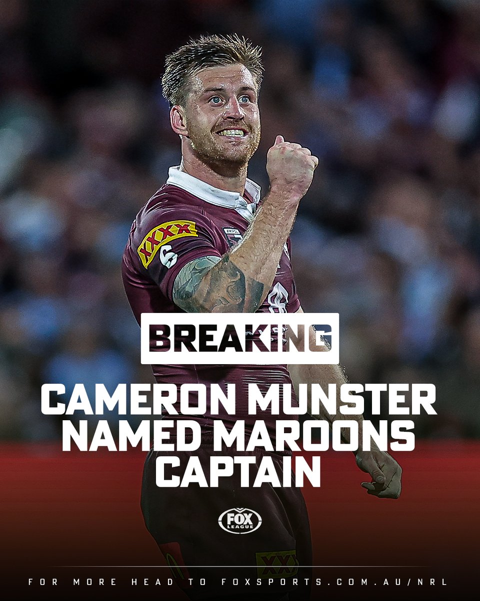 Billy Slater Names Cameron Munster Queensland Captain, Drops Daly ...