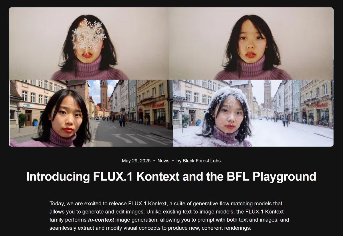 Black Forest Labs Launches FLUX.1 Kontext AI Model With Pro and Max Versions, Up to 8x Faster ...