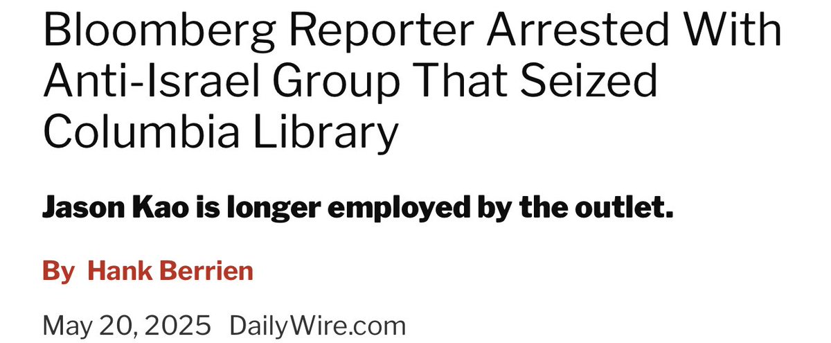 Bloomberg Reporter Jason Kao Arrested With Anti-Israel, Pro-Hamas ...