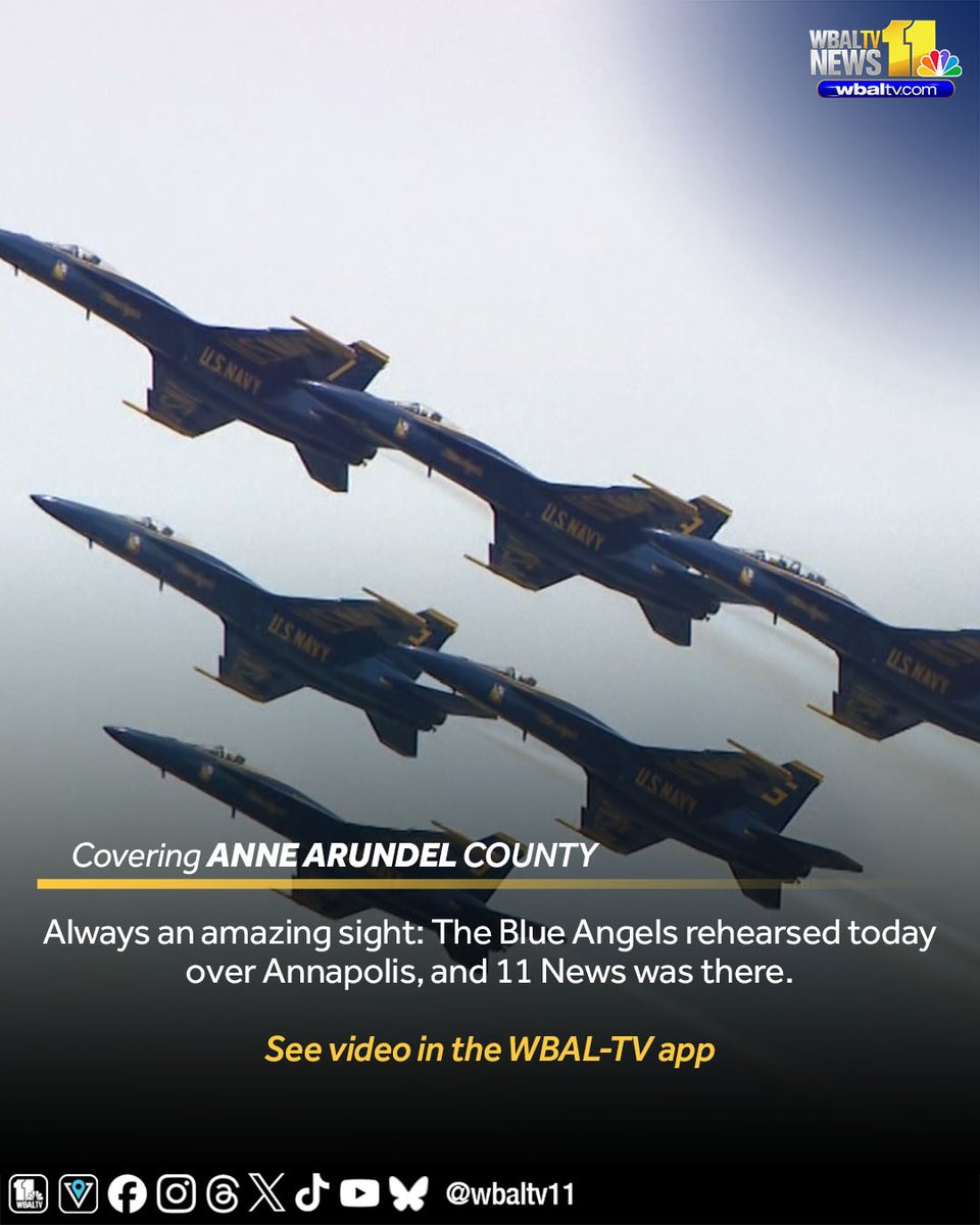 Blue Angels Perform Practice Flight Tuesday, Main Show Wednesday Over ...