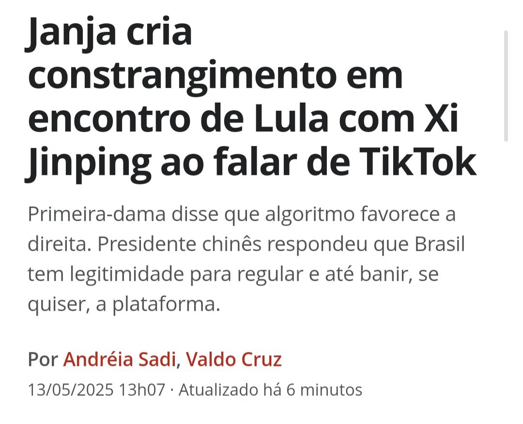 Brazilian First Lady Janja Sparks Tension in China Over TikTok During ...